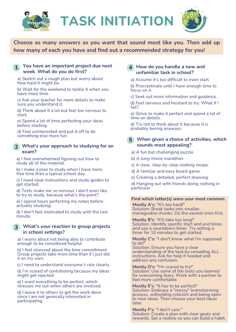 "Task Initiation" - Path on The Wonderment